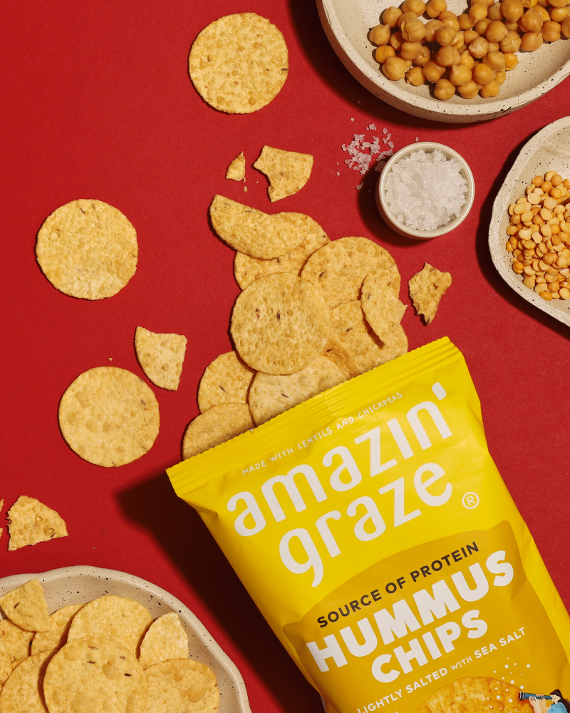 Hummus Chips Lightly Salted with Sea Salt – Amazin Graze Hong Kong